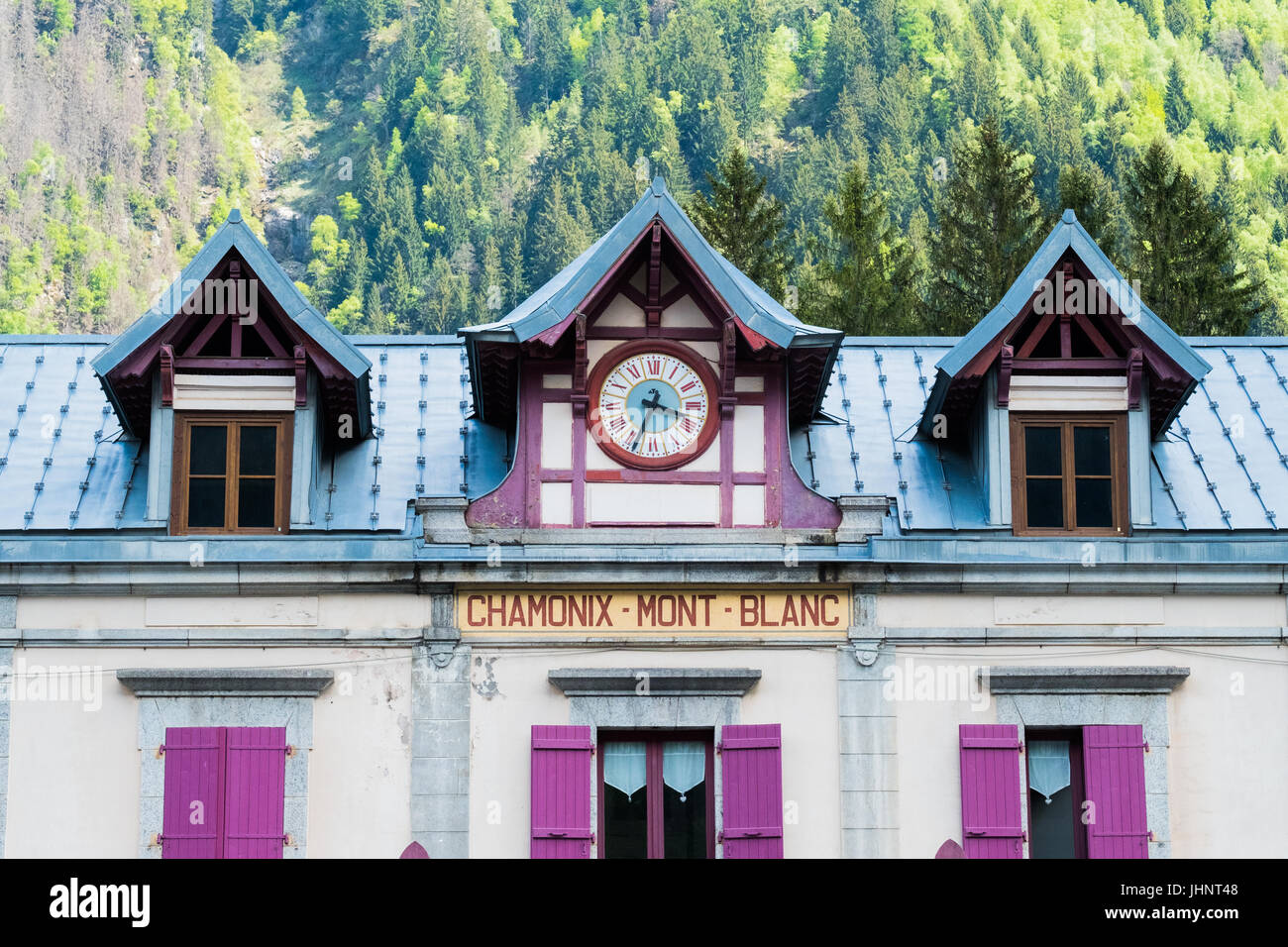 Railway station of Chamonix Mont Blanc, France Stock Photo - Alamy