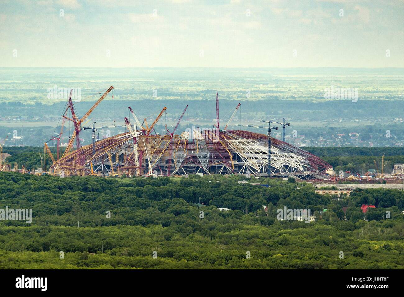 Russia. Samara Oblast. Samara Arena under construction for the 2018 ...