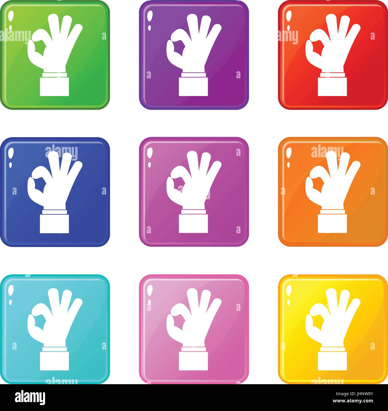 9 okay Stock Vector Images - Alamy