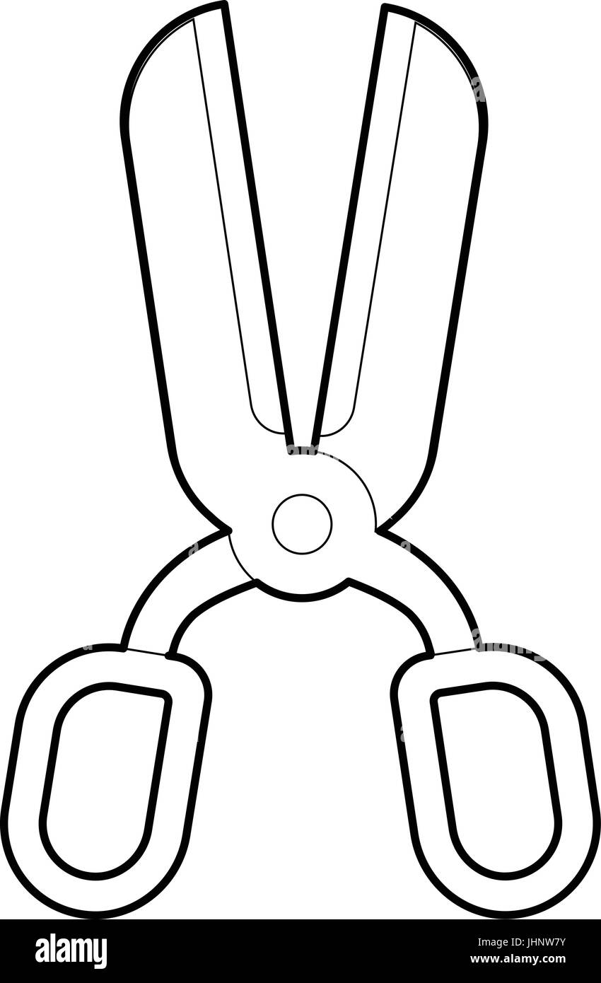 Scissor icon, outline style Stock Vector Image & Art - Alamy