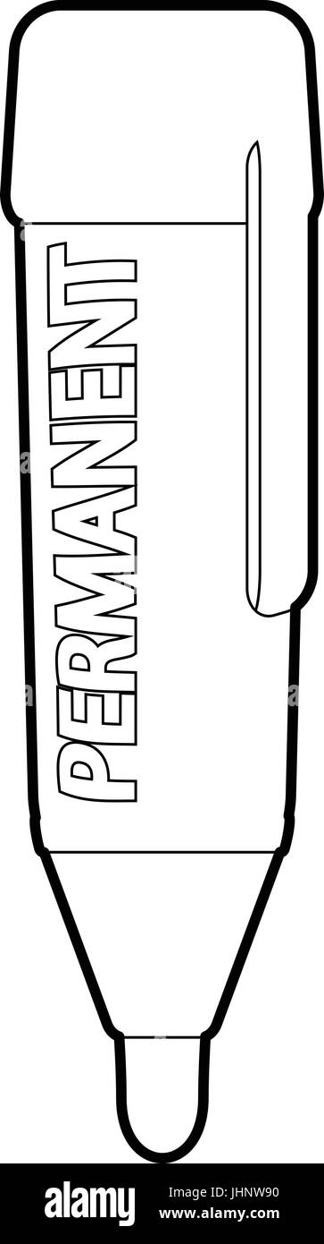 Permanent marker icon, outline style Stock Vector Image & Art - Alamy
