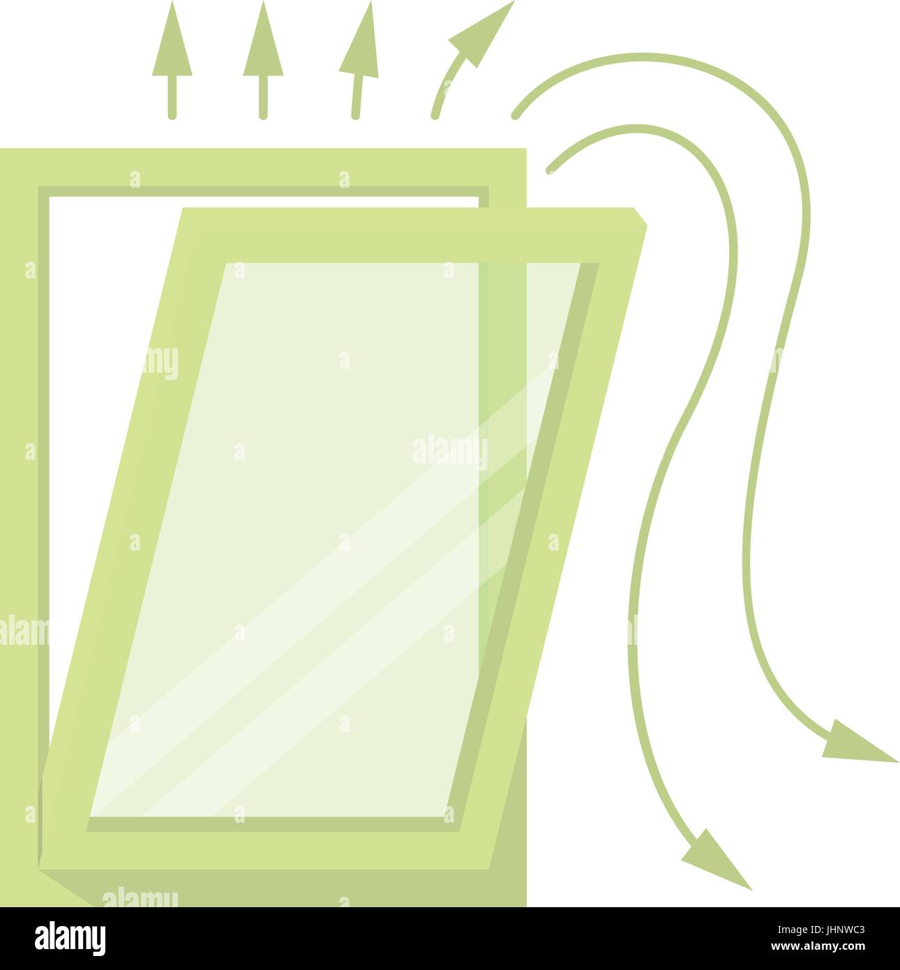 Icon casement window open Stock Vector Images - Alamy