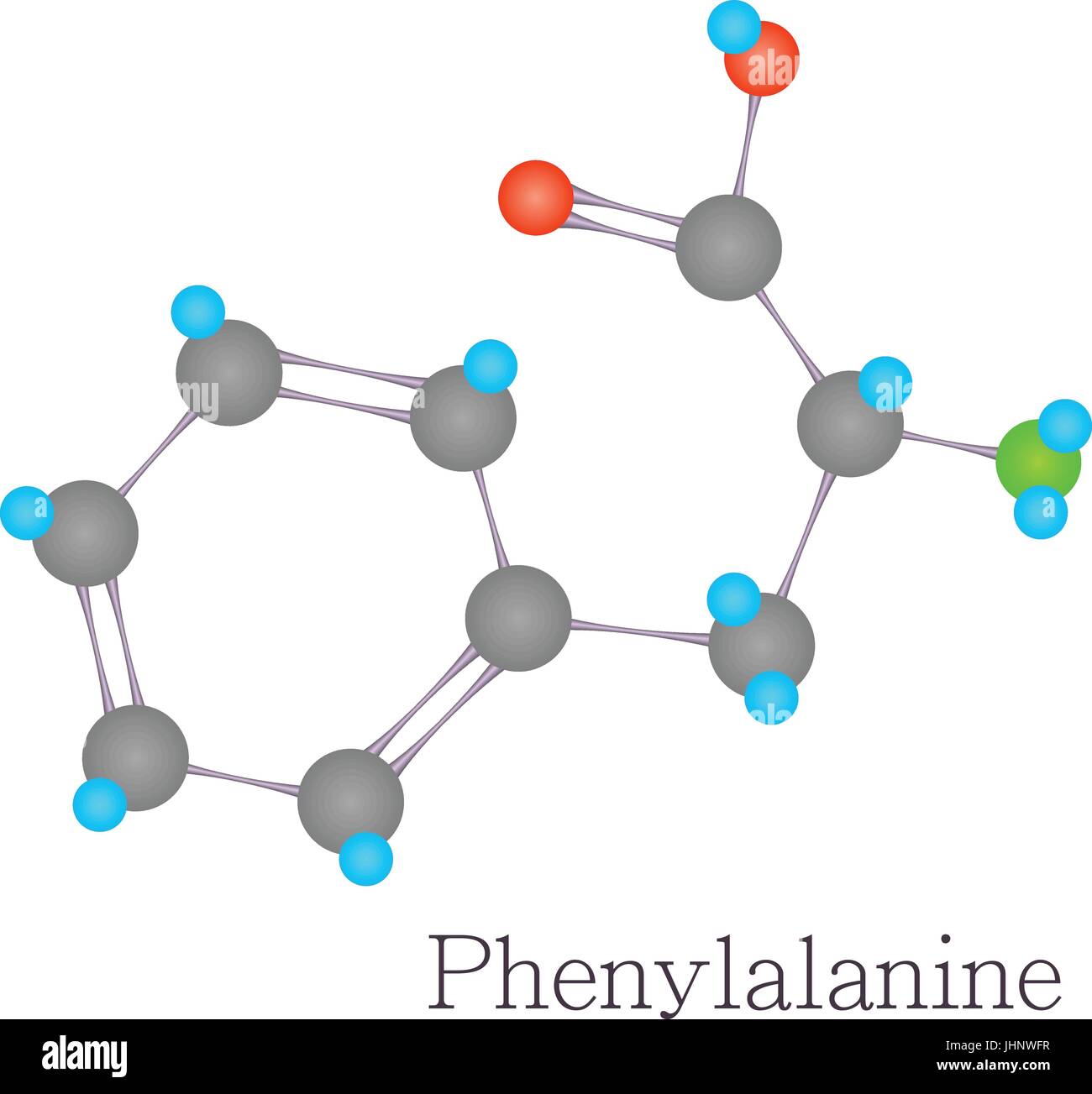 Phenylalanine 3D molecule chemical science Stock Vector Image & Art - Alamy