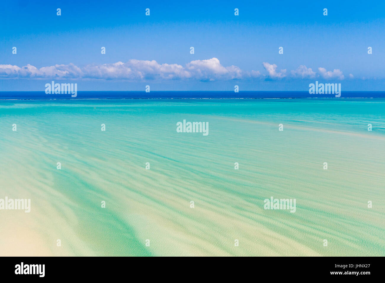 Aerial view of the Ambatomilo lagoon, east of Madagascar Stock Photo ...