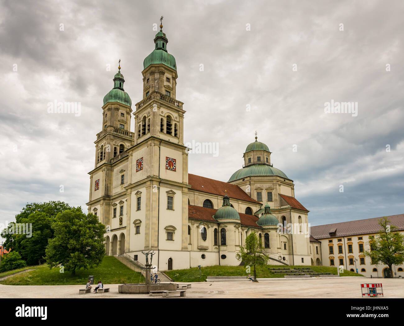 KEMPTEN, GERMANY - JUNE 9: People at the Saint Lawrence Basilica of ...