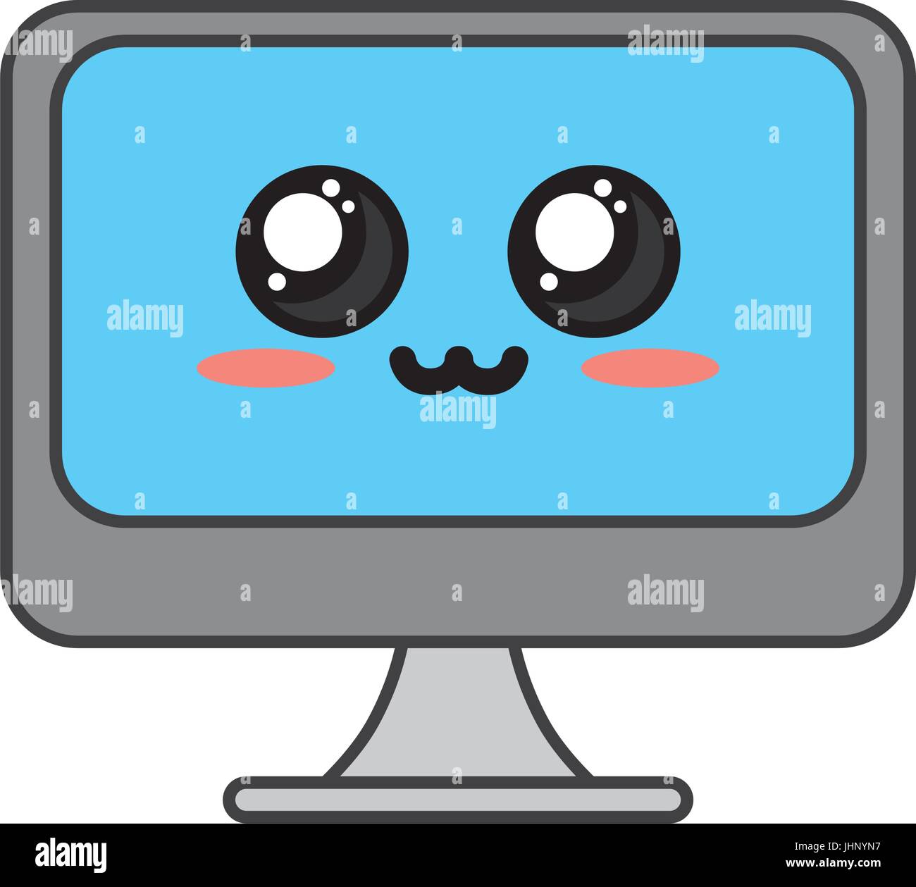 kawaii cute tender computer technology Stock Vector Image & Art - Alamy