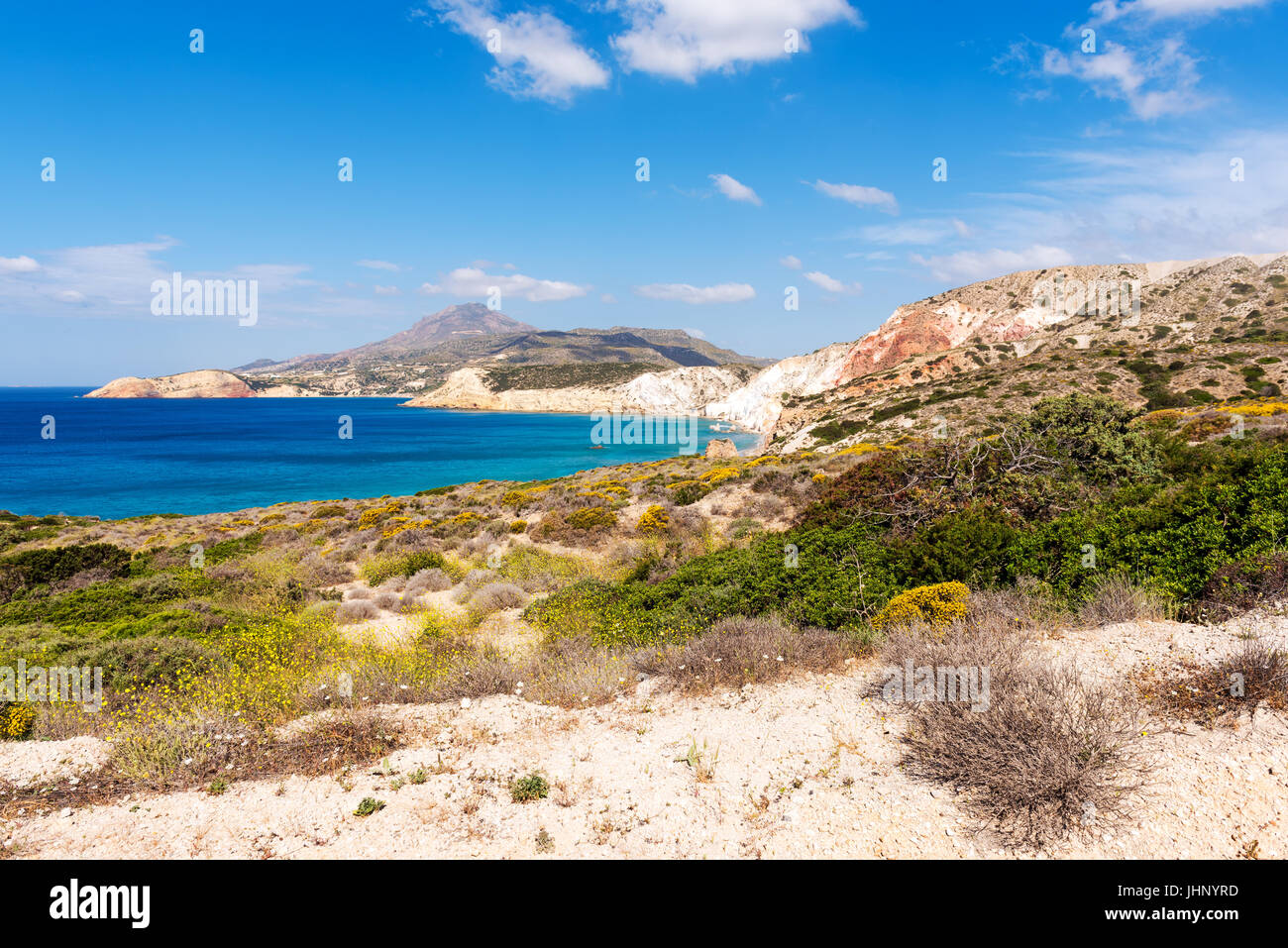 Firiplaka Beach, long and popular beach situated at the southern side ...