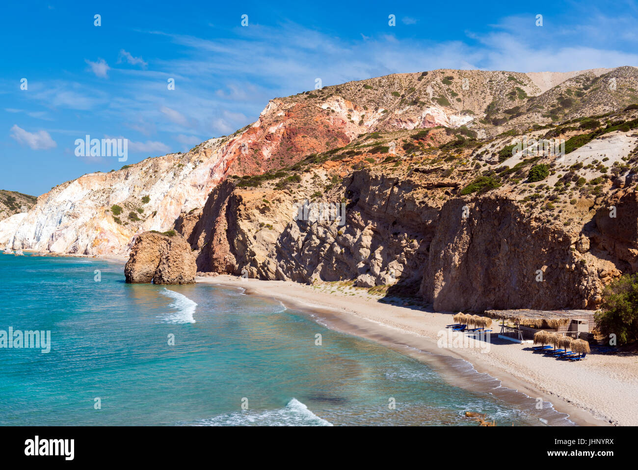 Firiplaka Beach, long and popular beach situated at the southern side ...