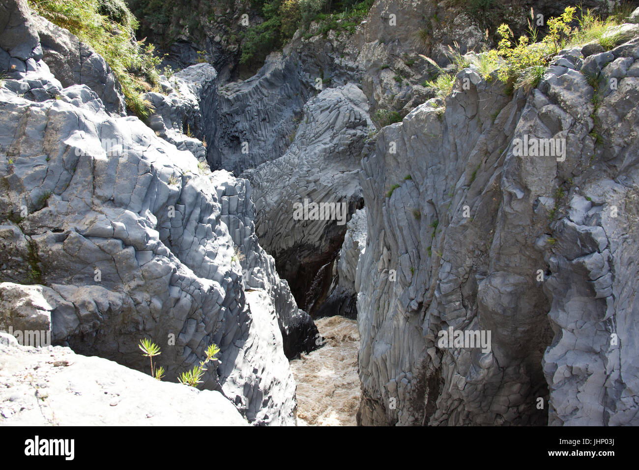 Sicily, Italy, Italia, Volcan Ethna, with lava fields from eruption and ...