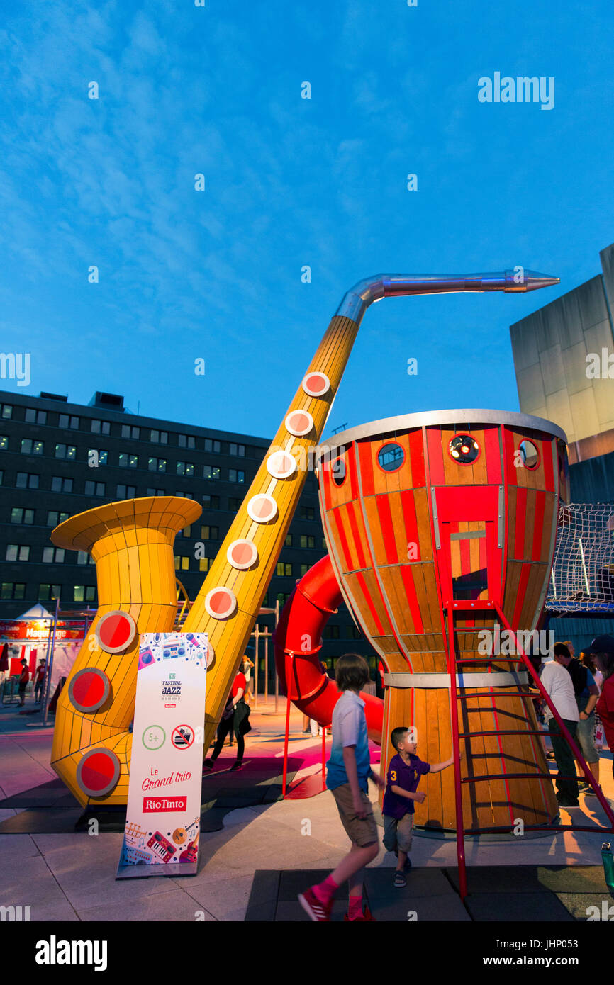Canada,Quebec, Montreal, Montreal Jazz Festival, Place Des Festival ...