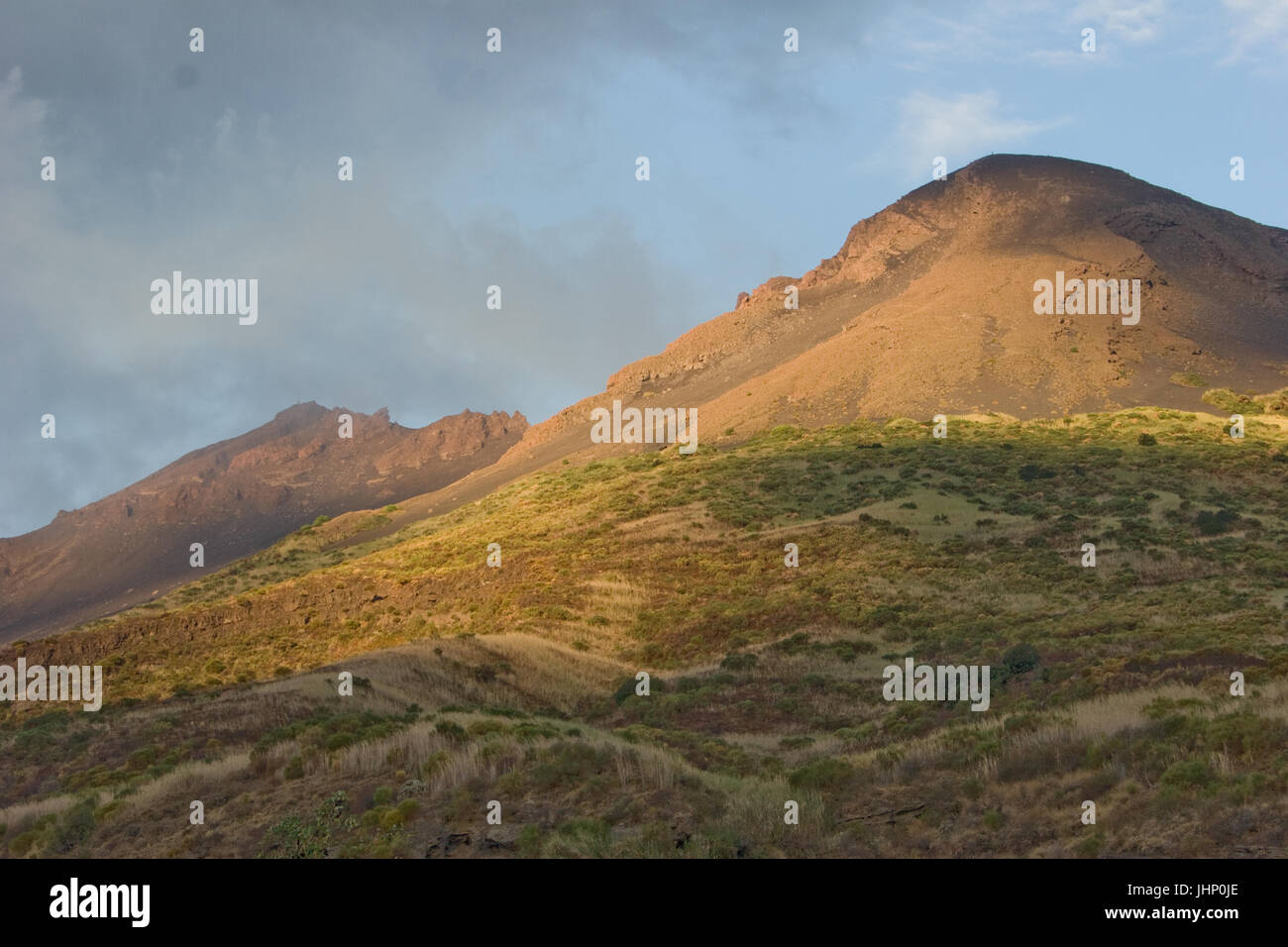 Sicily, Italy, Italia, Volcan Ethna, with lava fields from eruption and ...