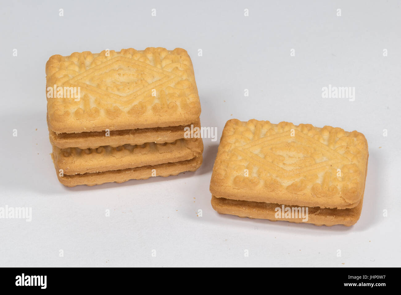 Custard Cream biscuits on a white background Stock Photo - Alamy