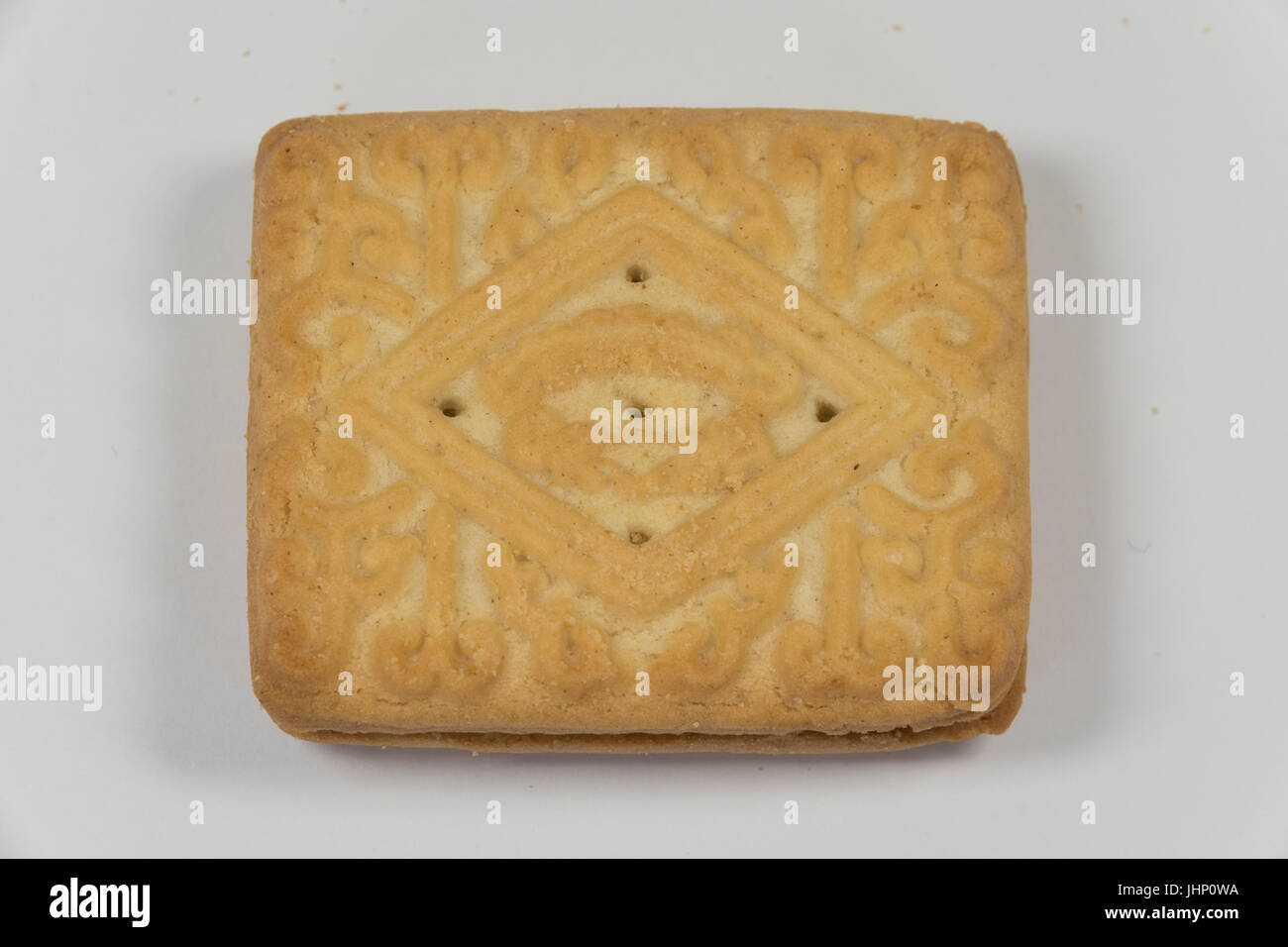 Custard Cream biscuits on a white background Stock Photo - Alamy