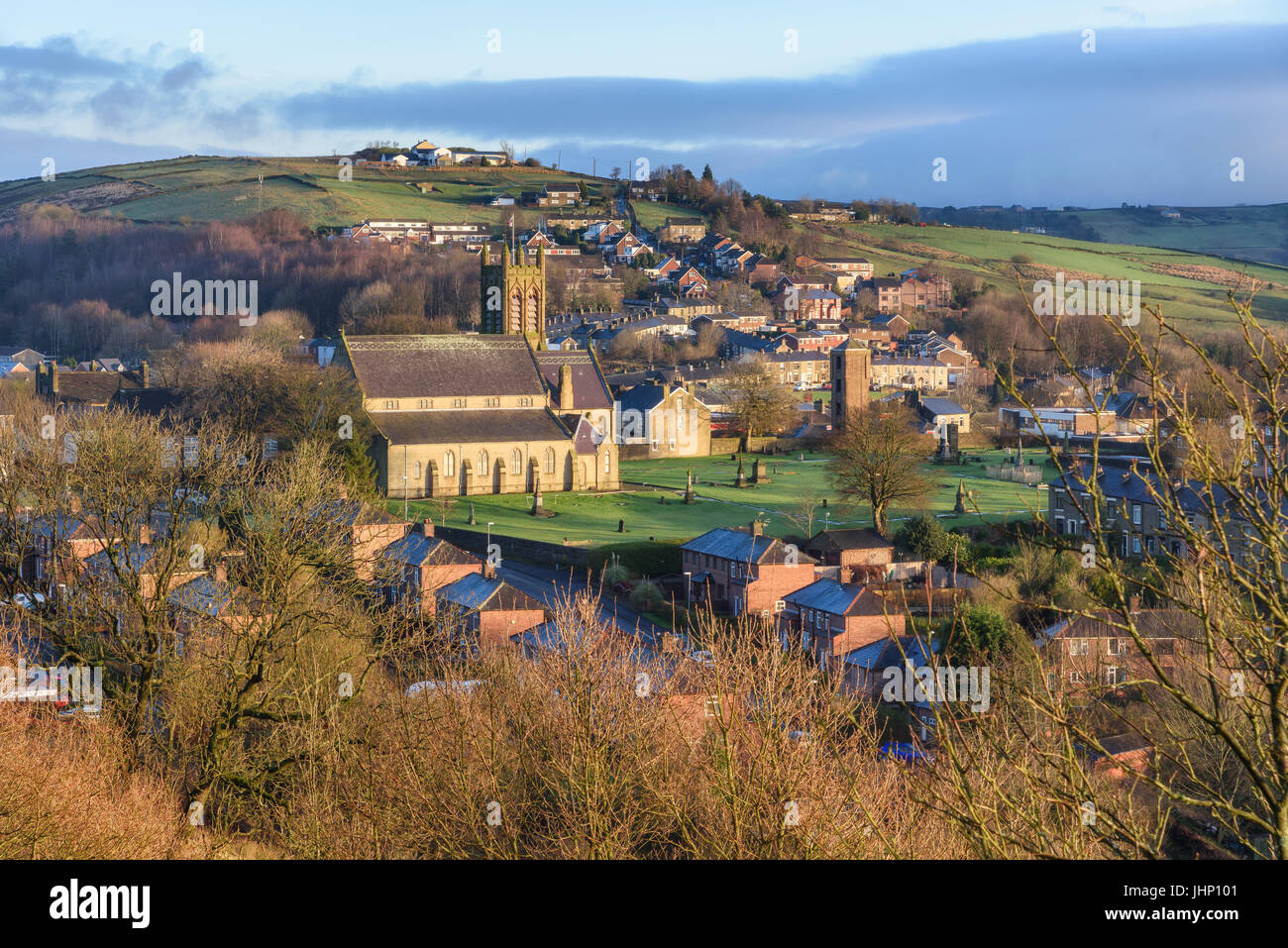 Aerial view of British countryside UK Stock Photo - Alamy