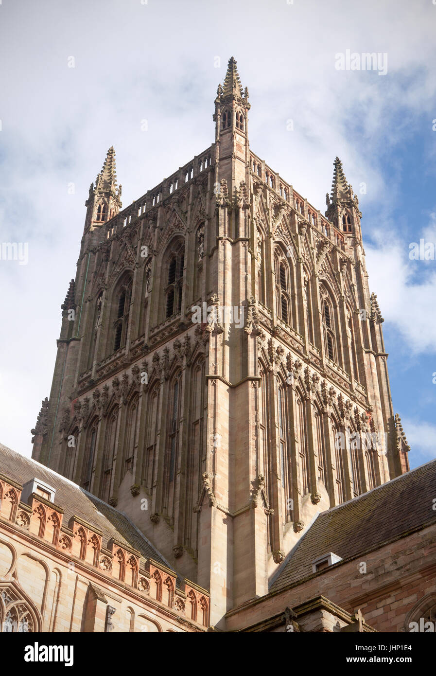 Worcester cathedral bell tower hi-res stock photography and images - Alamy