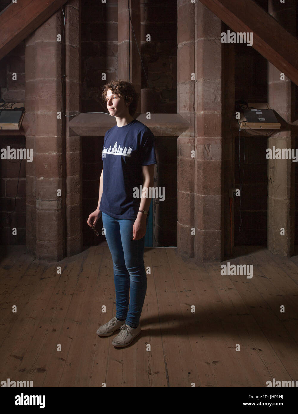 17-year-old Saskia Frisby pictured in 2016 in Worcester Cathedral bell ...