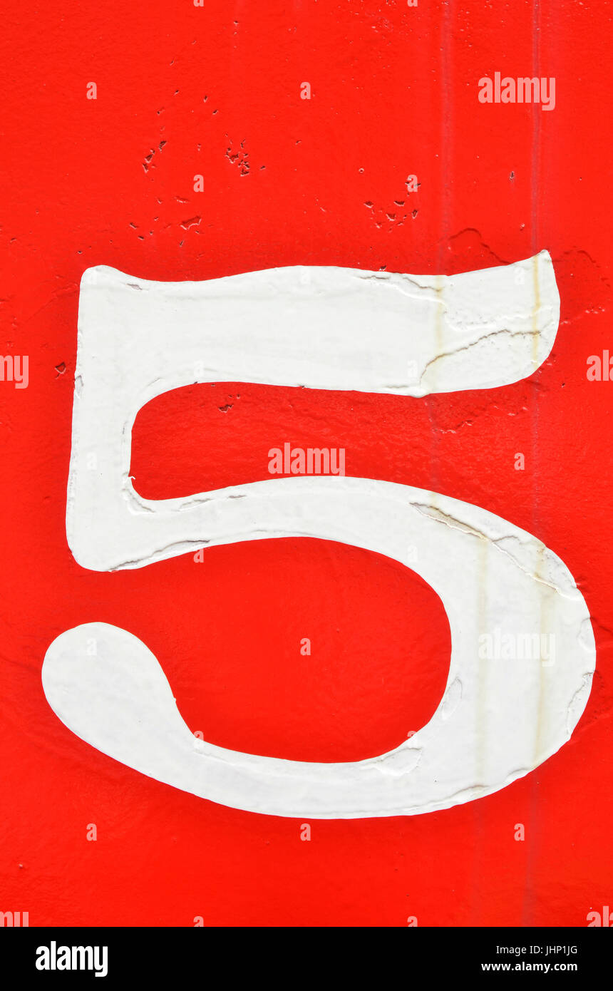 Hand painted numbers hi-res stock photography and images - Alamy