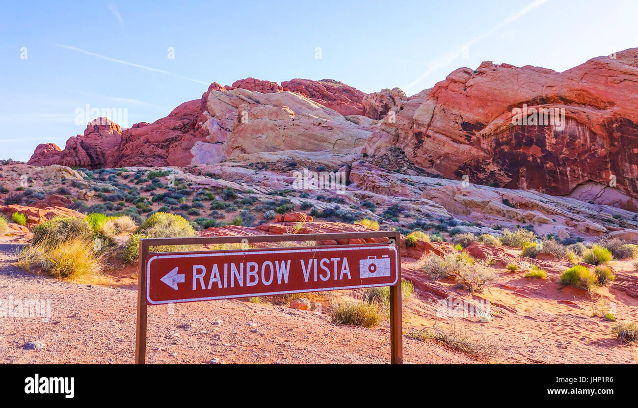 Nevada Rainbow Vista Valley Of Fire State Park 1980