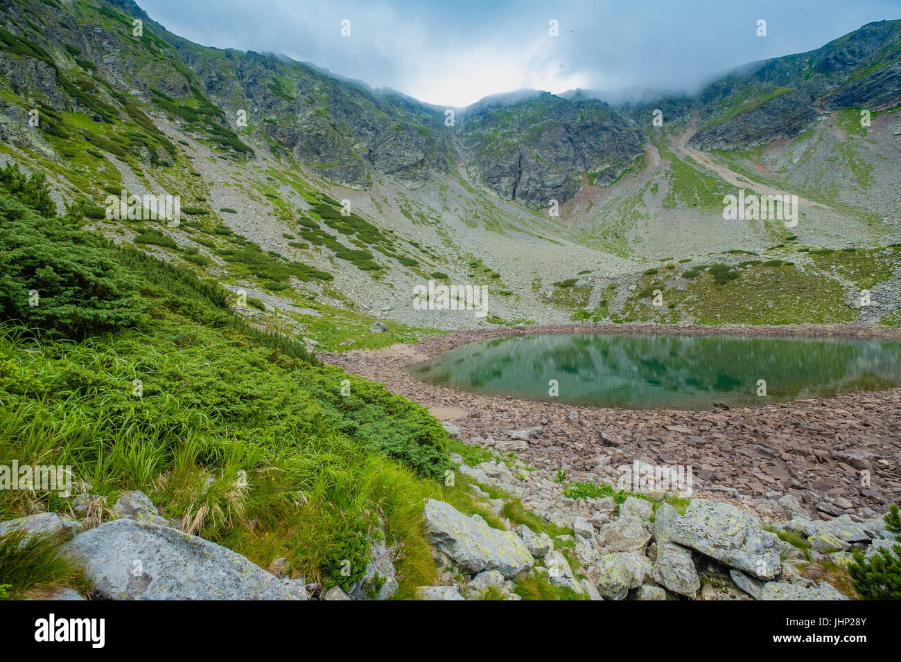 hiking in Romanian beautiful nature Stock Photo - Alamy