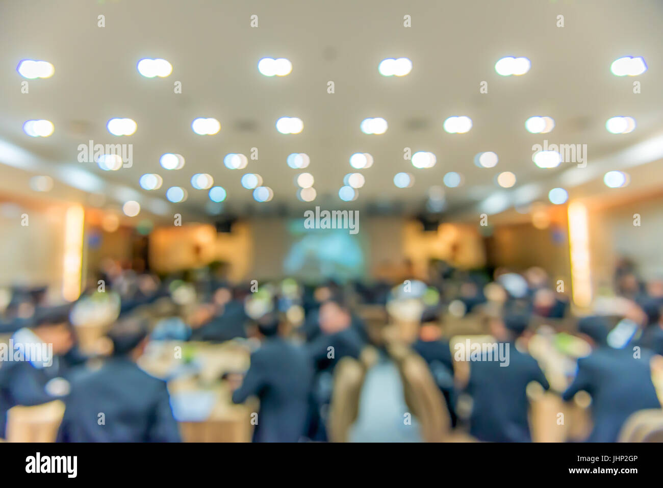 Blur of business Conference and Presentation in the conference hall ...
