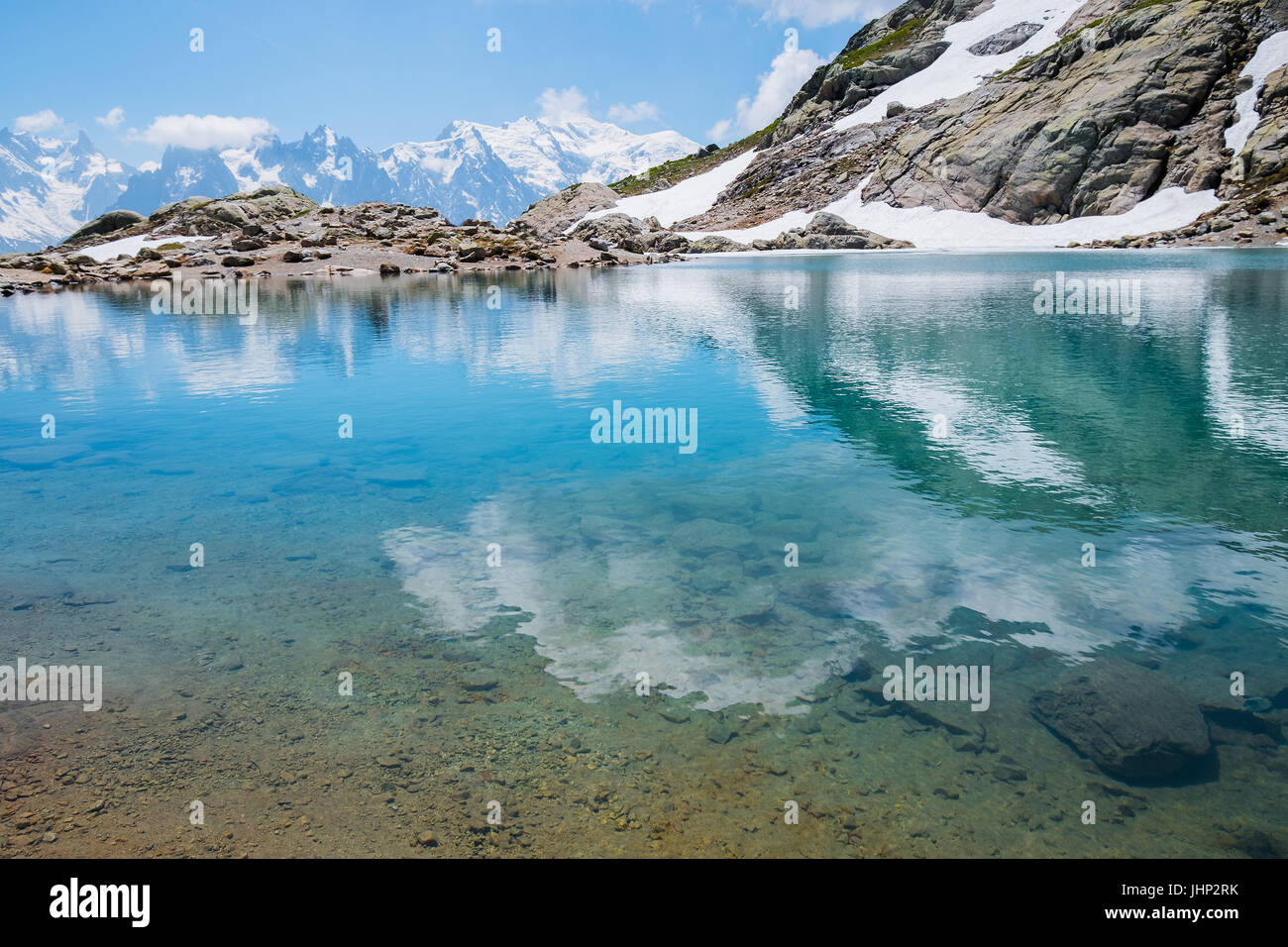 The Lac Blanc, Chamonix, France Stock Photo - Alamy