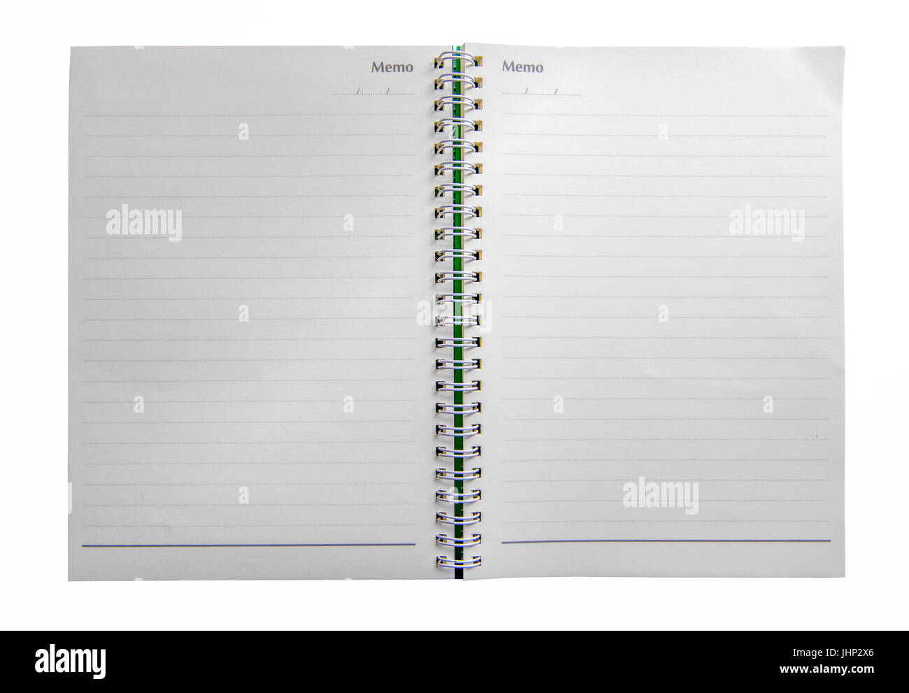 Notebook paper isolate on a white background Stock Photo - Alamy