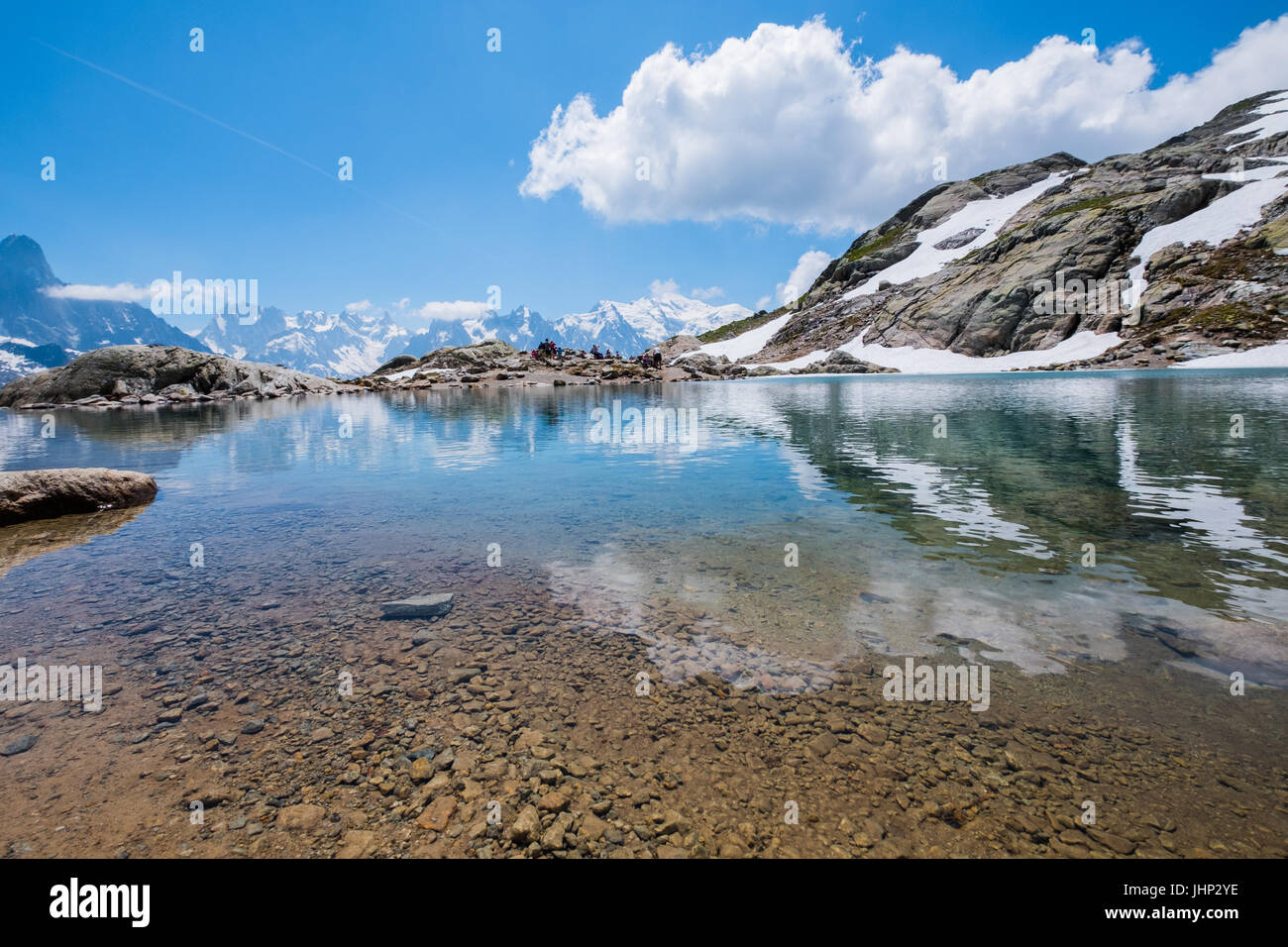 The Lac Blanc, Chamonix, France Stock Photo - Alamy