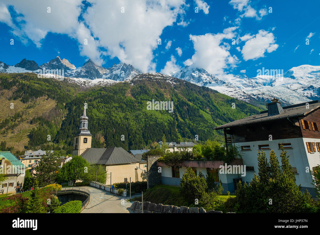 View of Chamonix Mont Blanc, France Stock Photo - Alamy