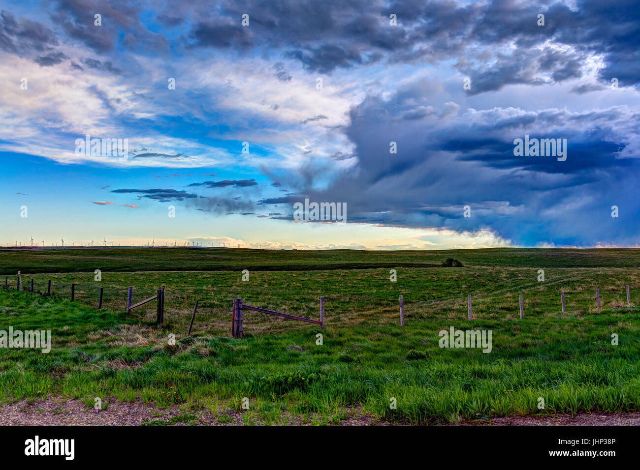 Scenic rural landscapes of the praires of southern Alberta Canada in ...