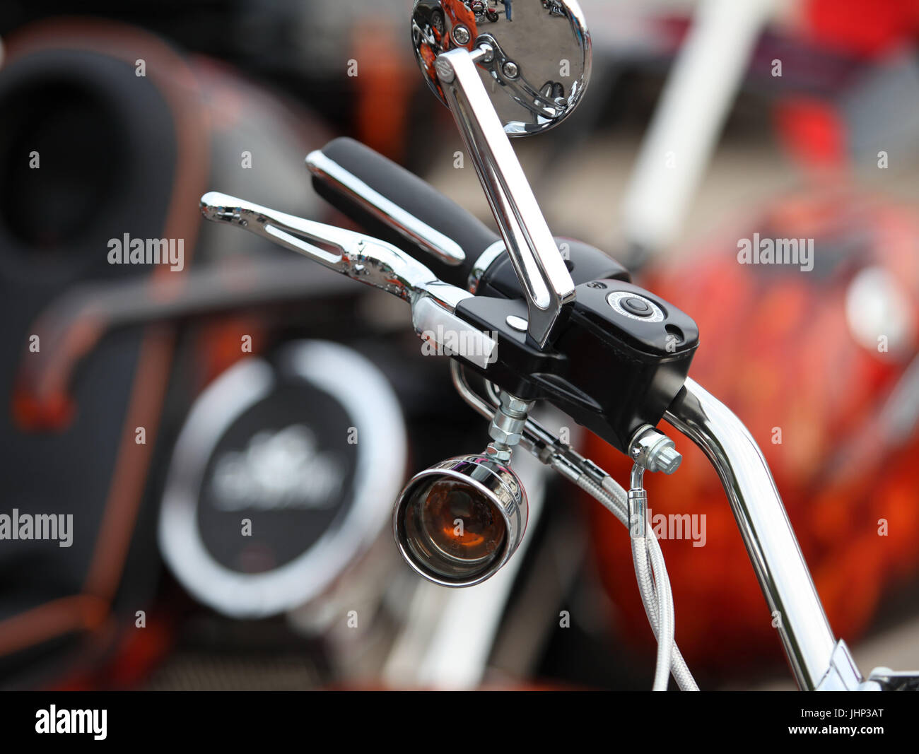 Motorcycle steering wheel hi-res stock photography and images - Alamy