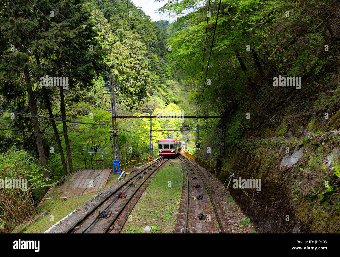 Funicular railway in Koyasan in Japan Asia Stock Photo - Alamy