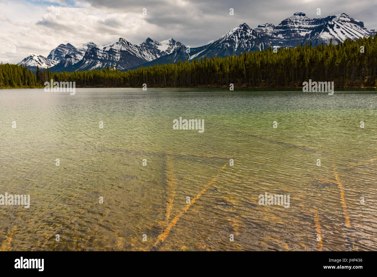 Scenic Herbert Lake Banff National Park Alberta Canada Stock Photo - Alamy