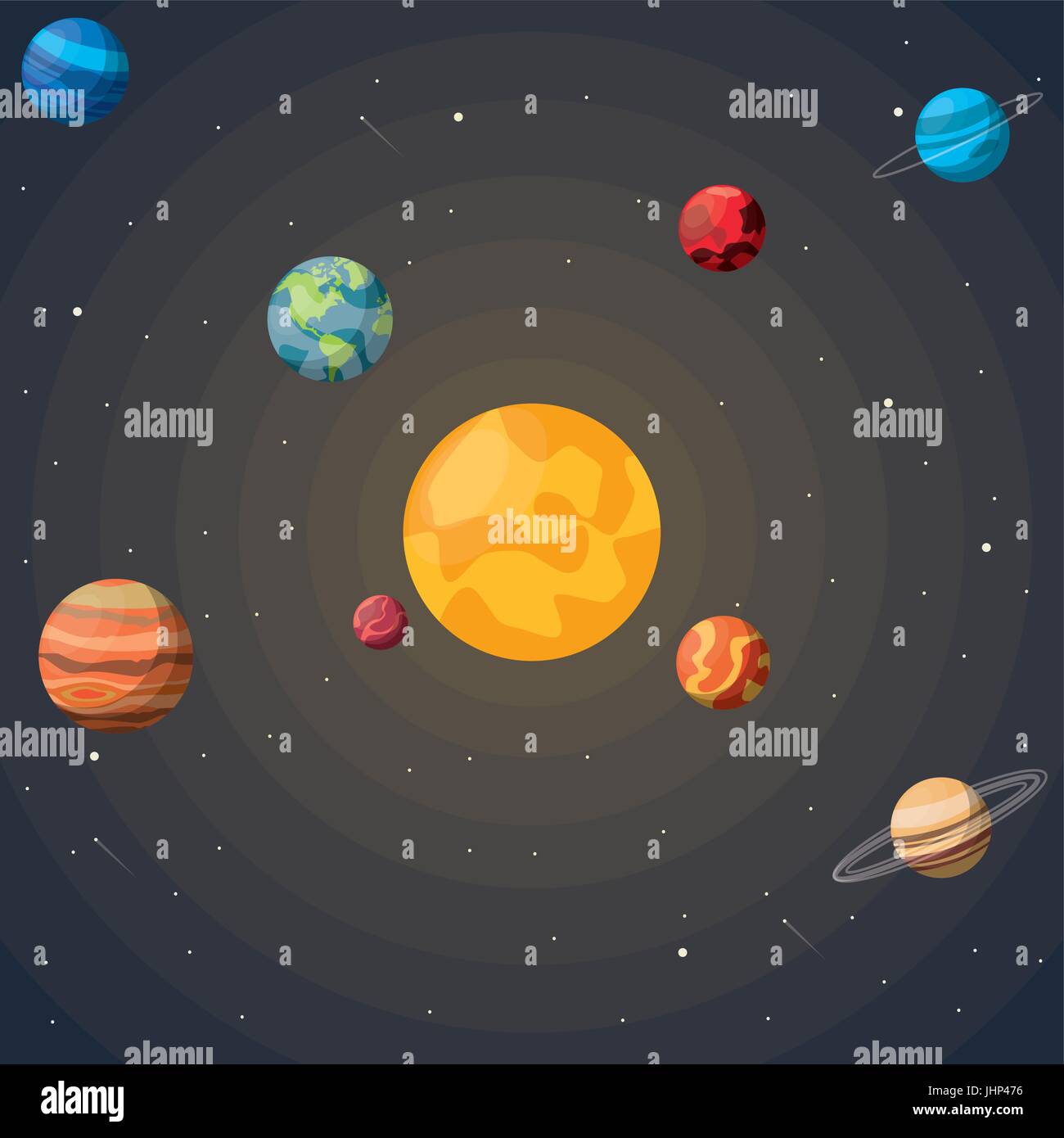 colorful background of the solar system Stock Vector Image & Art - Alamy