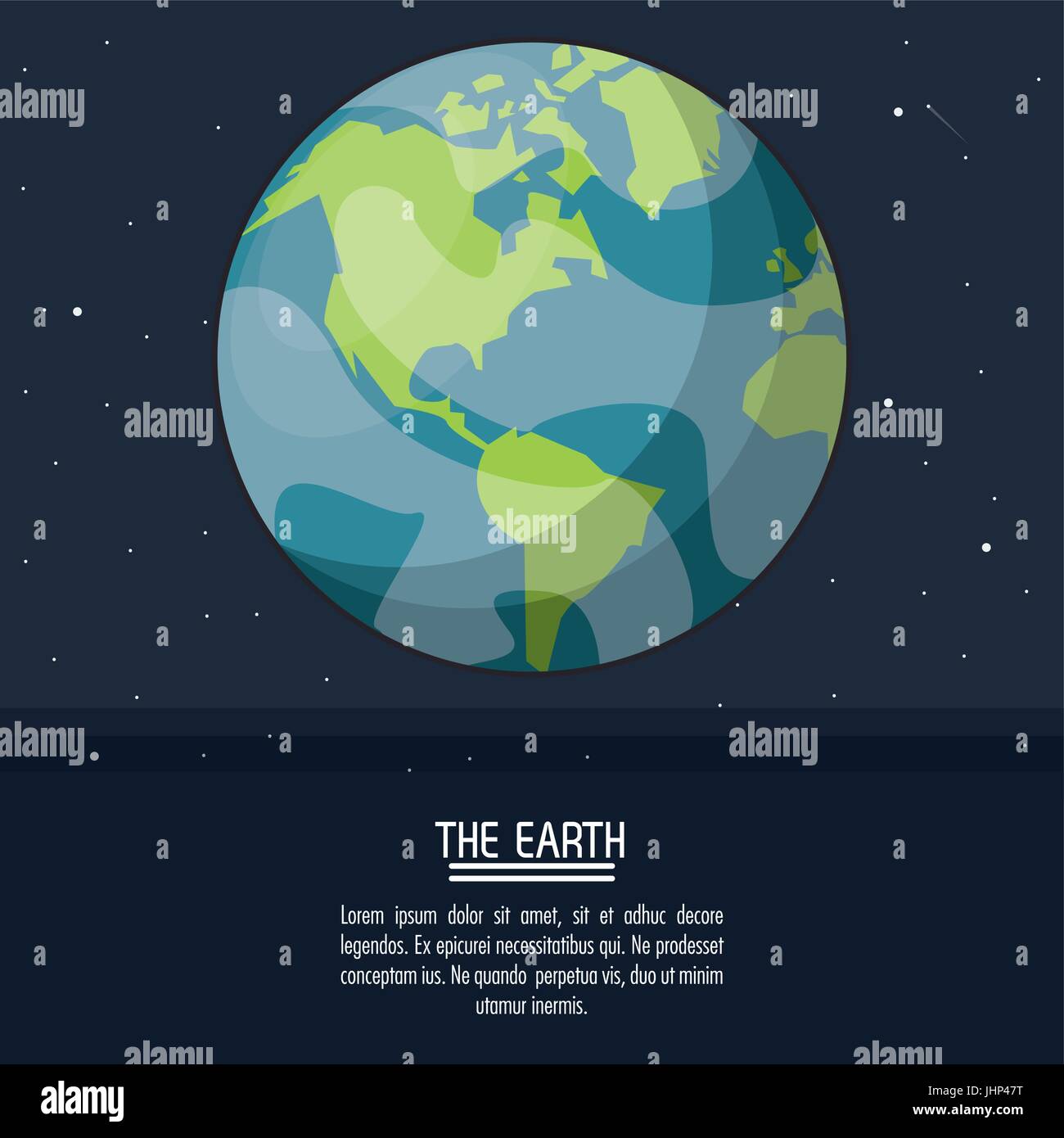 colorful poster with planet earth Stock Vector Image & Art - Alamy