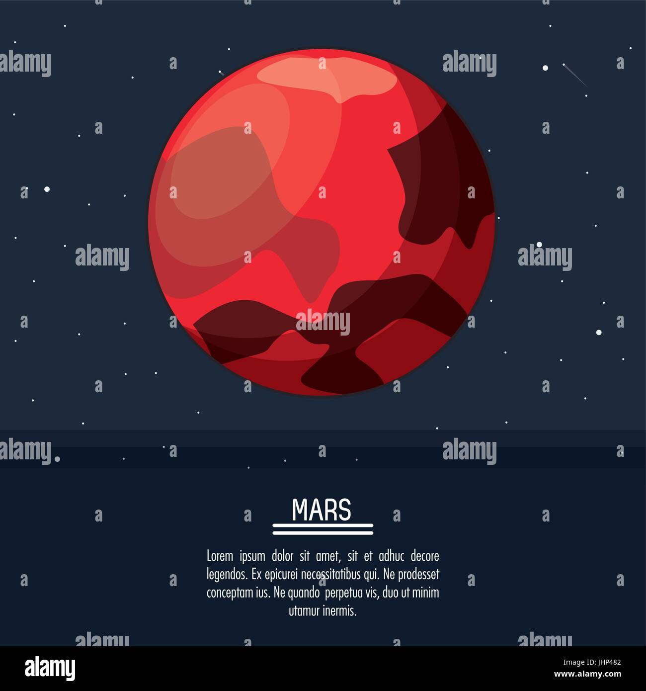 colorful poster with planet mars Stock Vector Image & Art - Alamy