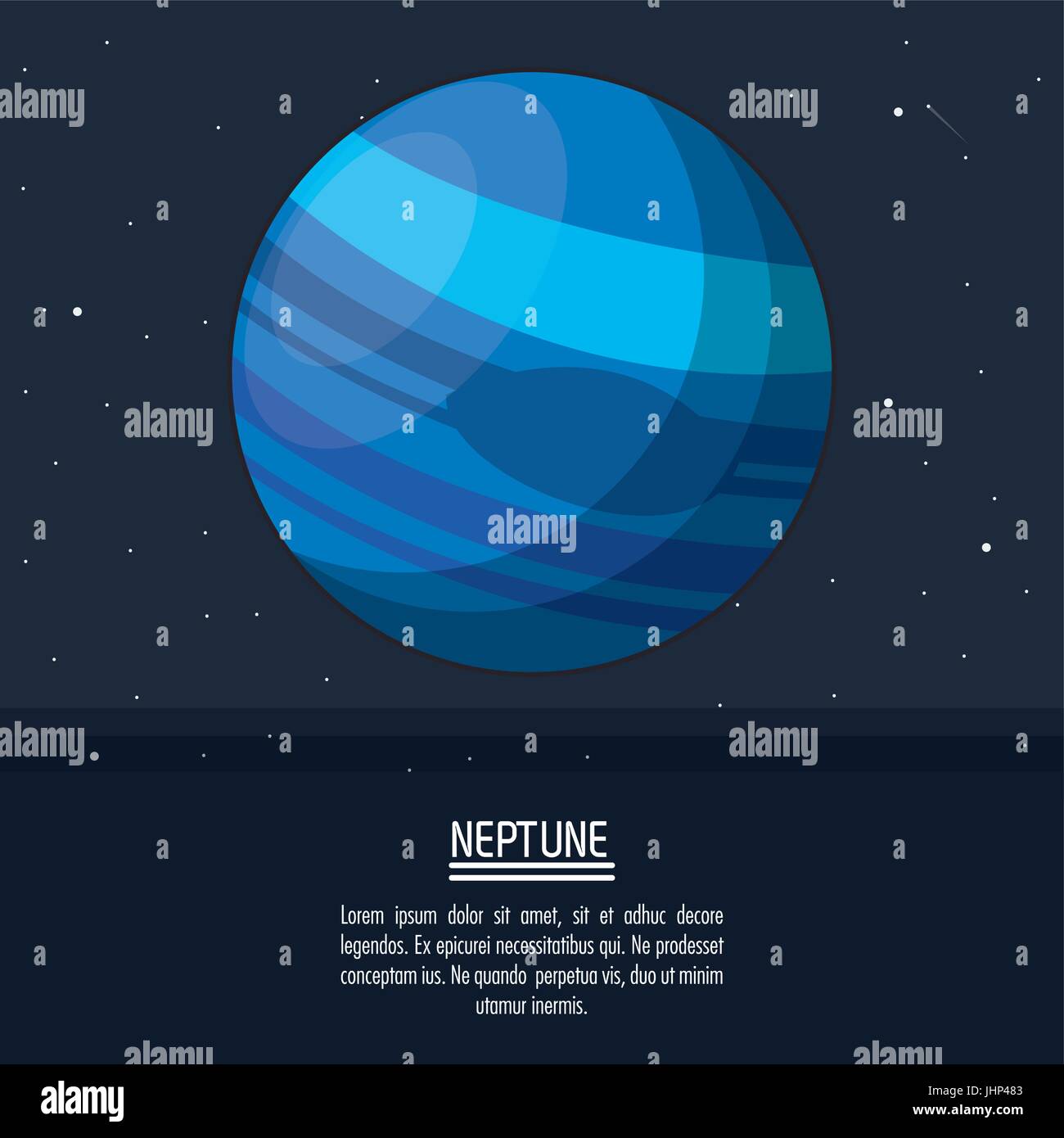 colorful poster with planet neptune Stock Vector Image & Art - Alamy