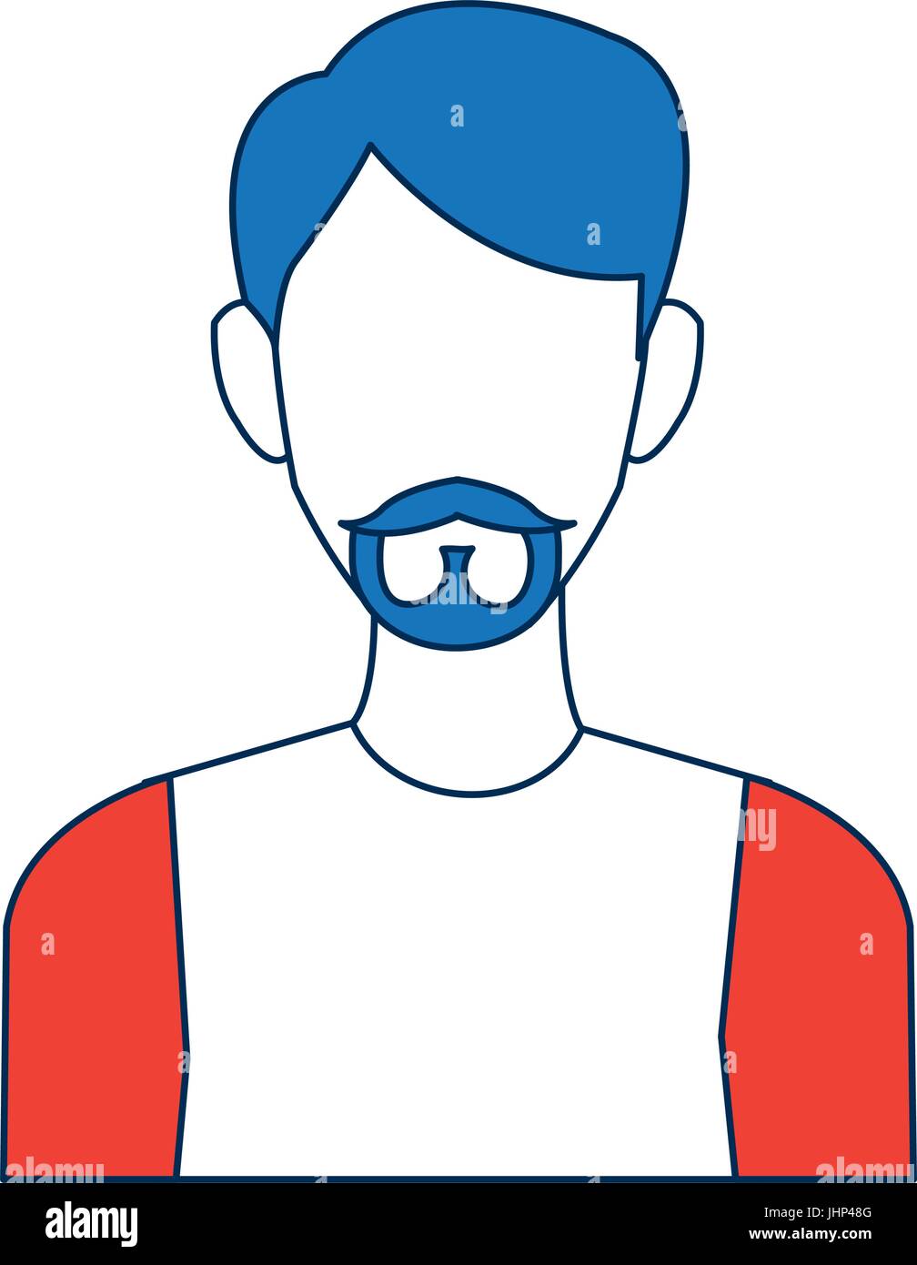 portrait man young person cartoon Stock Vector Image & Art - Alamy