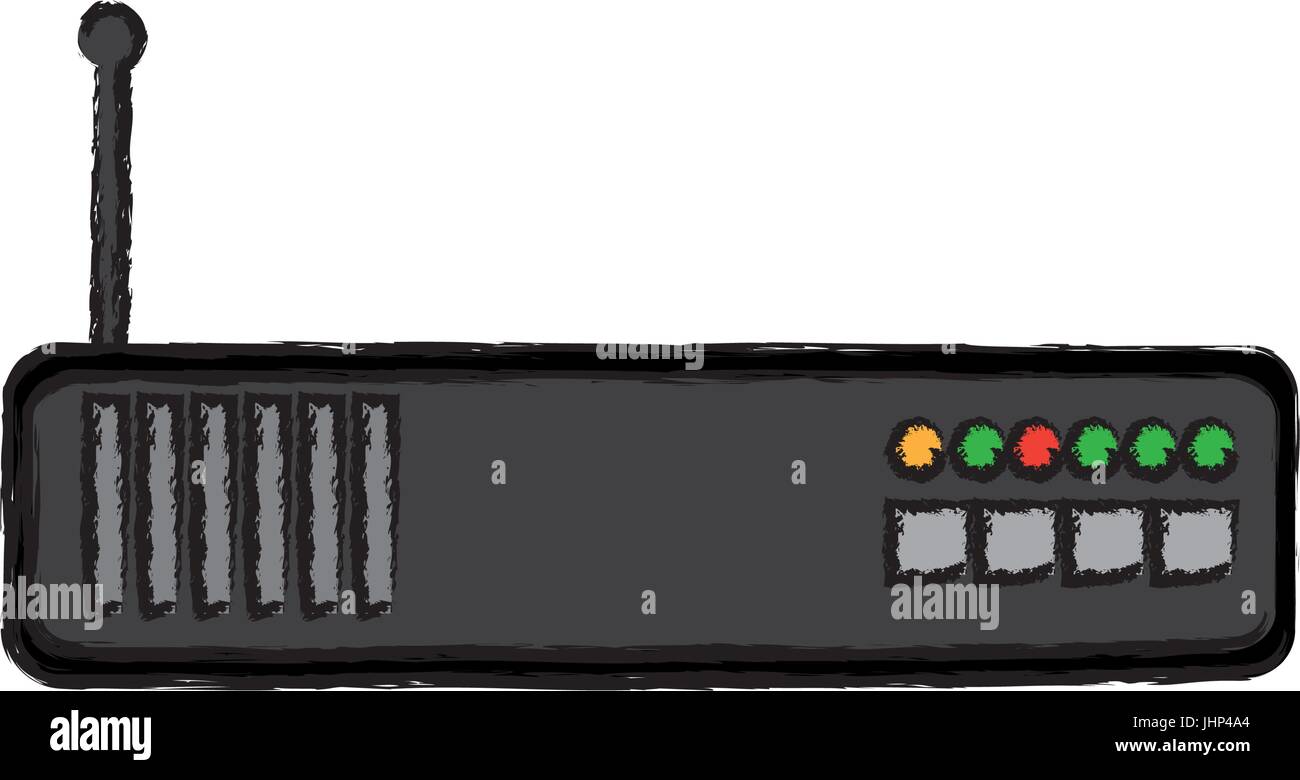 Router Modem Stock Vector Images - Alamy