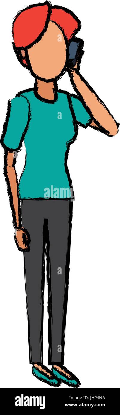 Cartoon People Standing Up