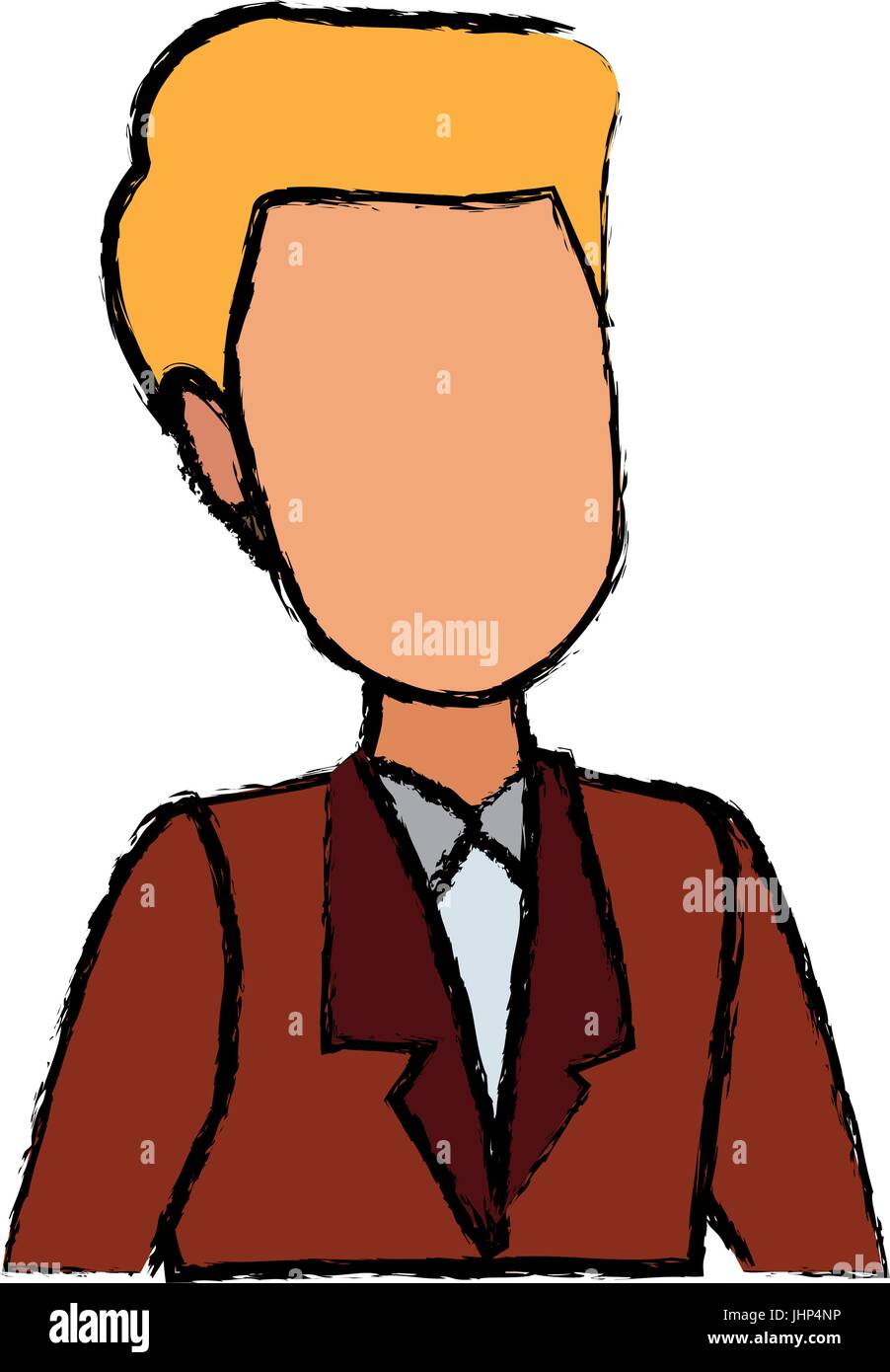 portrait man young person cartoon Stock Vector Image & Art - Alamy