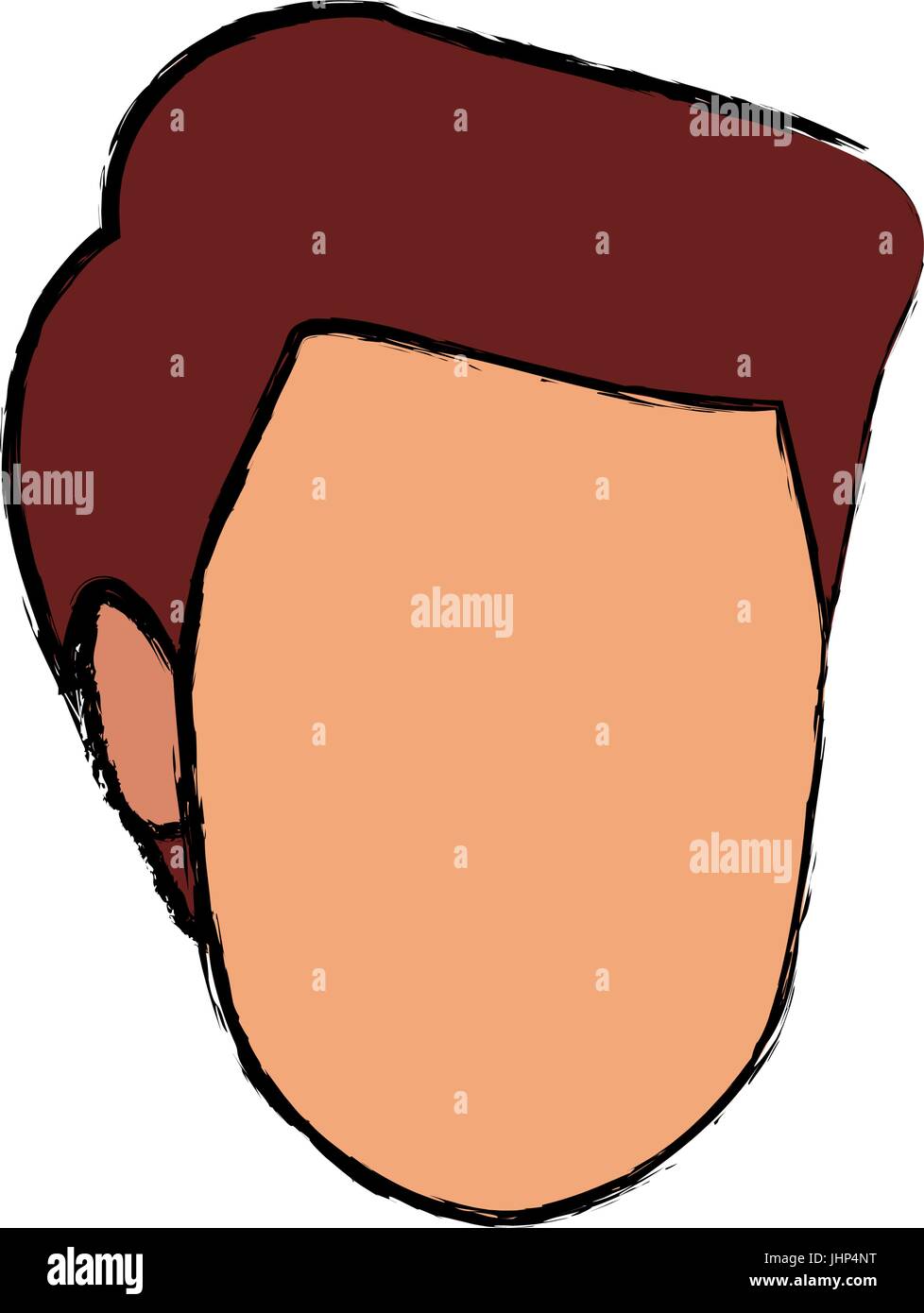 portrait man young person cartoon Stock Vector Image & Art - Alamy