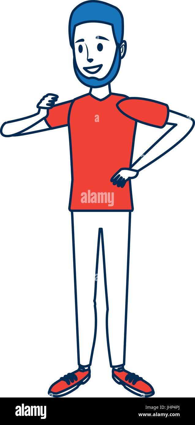 young man standing character person Stock Vector Image & Art - Alamy