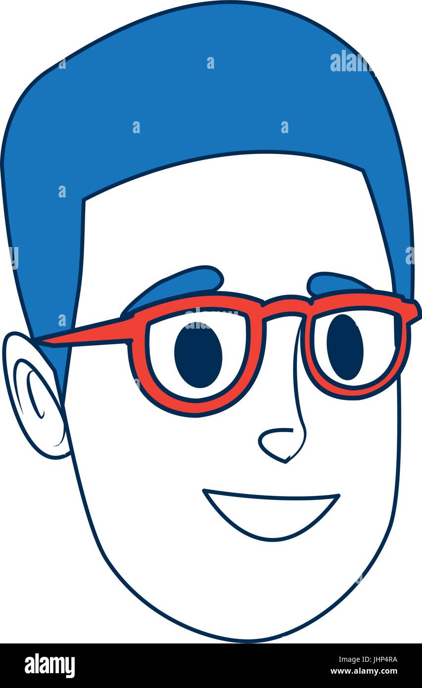 portrait man young person cartoon Stock Vector Image & Art - Alamy