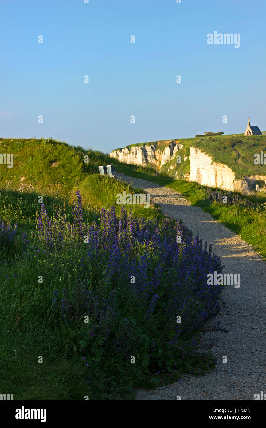 Landscape in Etretat, Normandy, France Stock Photo - Alamy