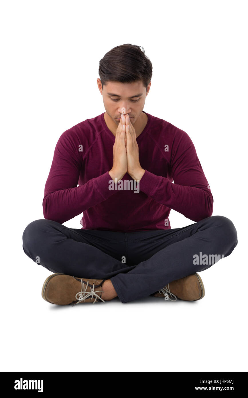 Prayer position kneeling Cut Out Stock Images & Pictures - Alamy