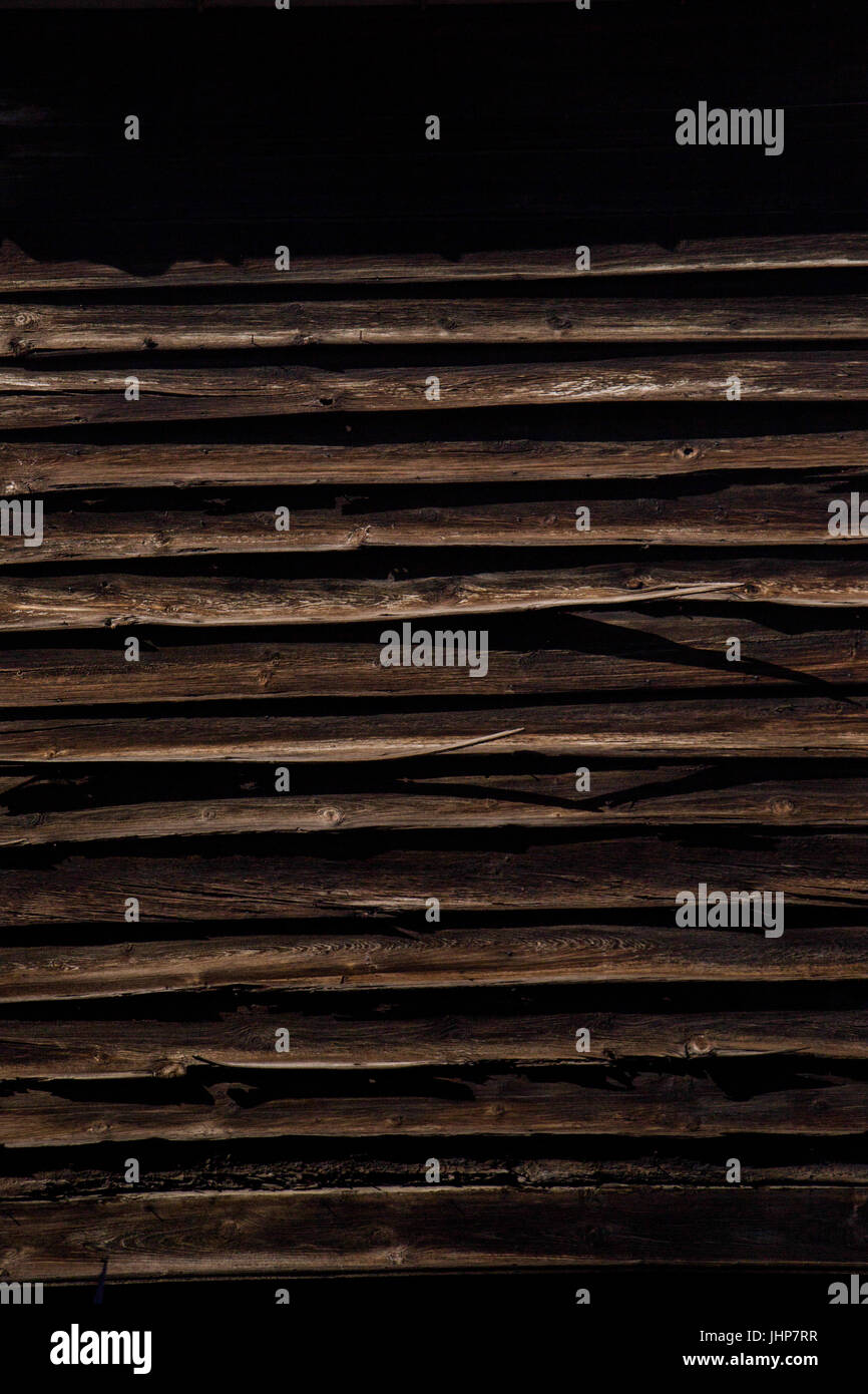 Texture details of an old wooden plunks as background Stock Photo - Alamy