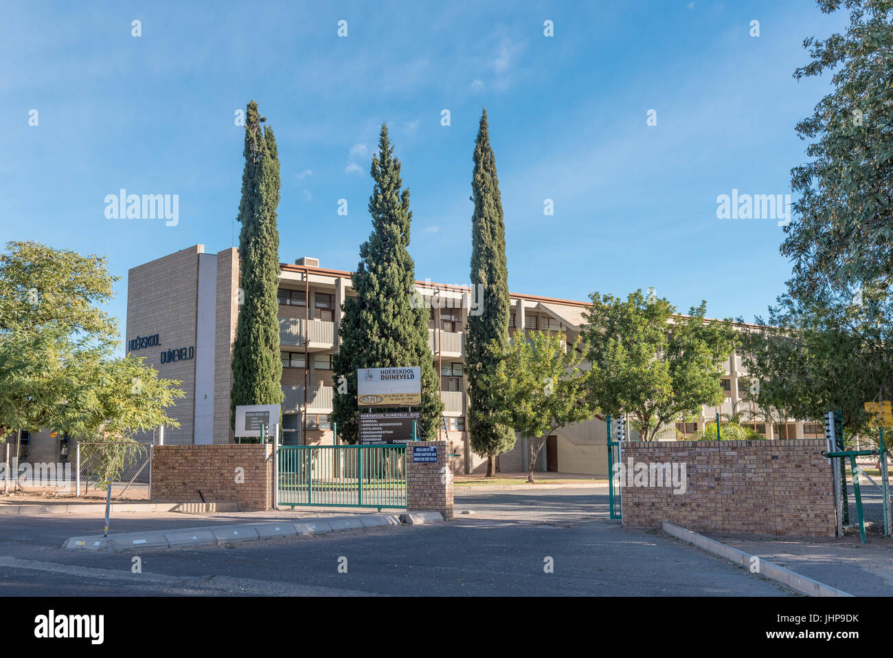 UPINGTON, SOUTH AFRICA - JUNE 11, 2017: The Duineveld Secondary School ...