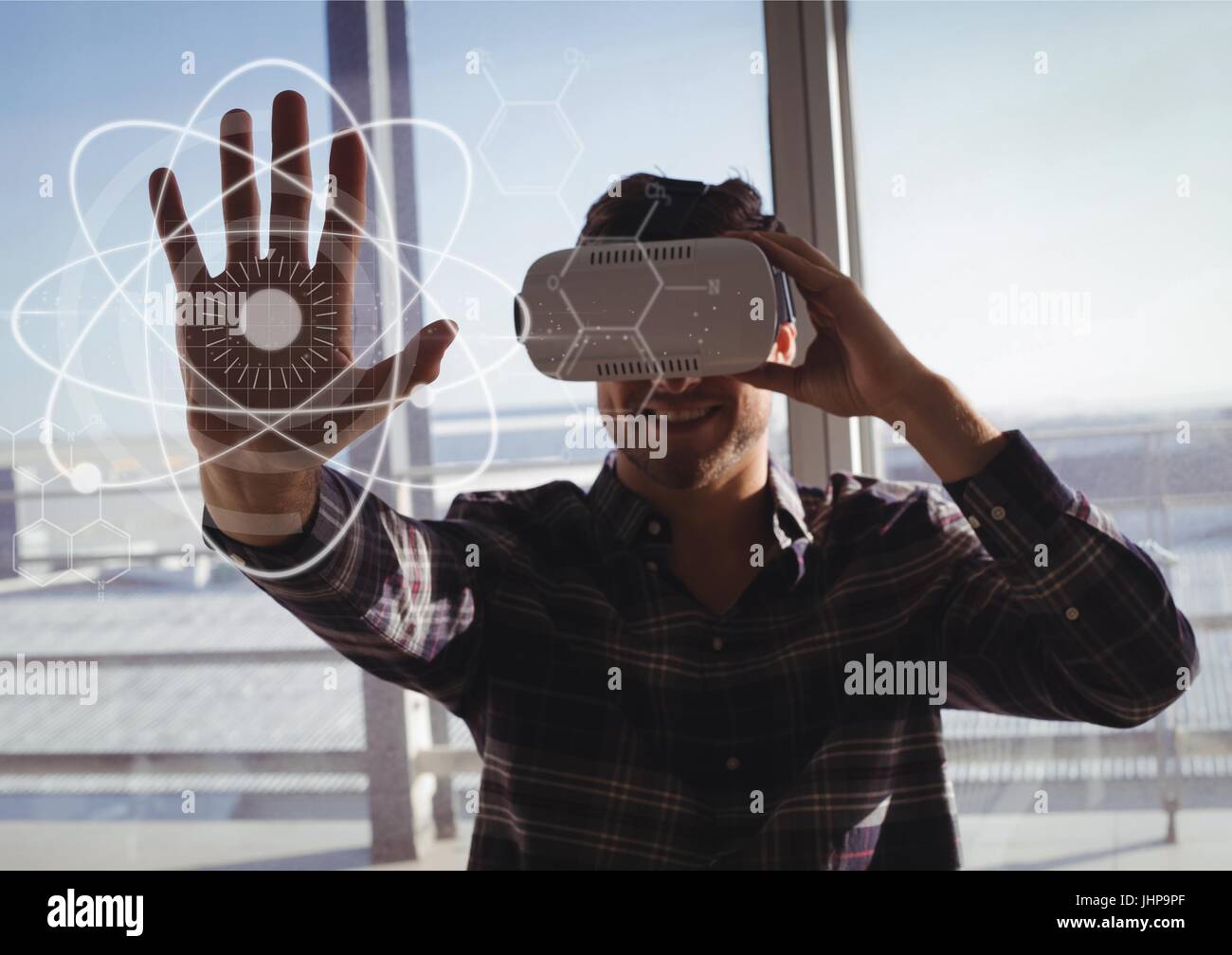 Digital composite technology interfaces hi-res stock photography and ...