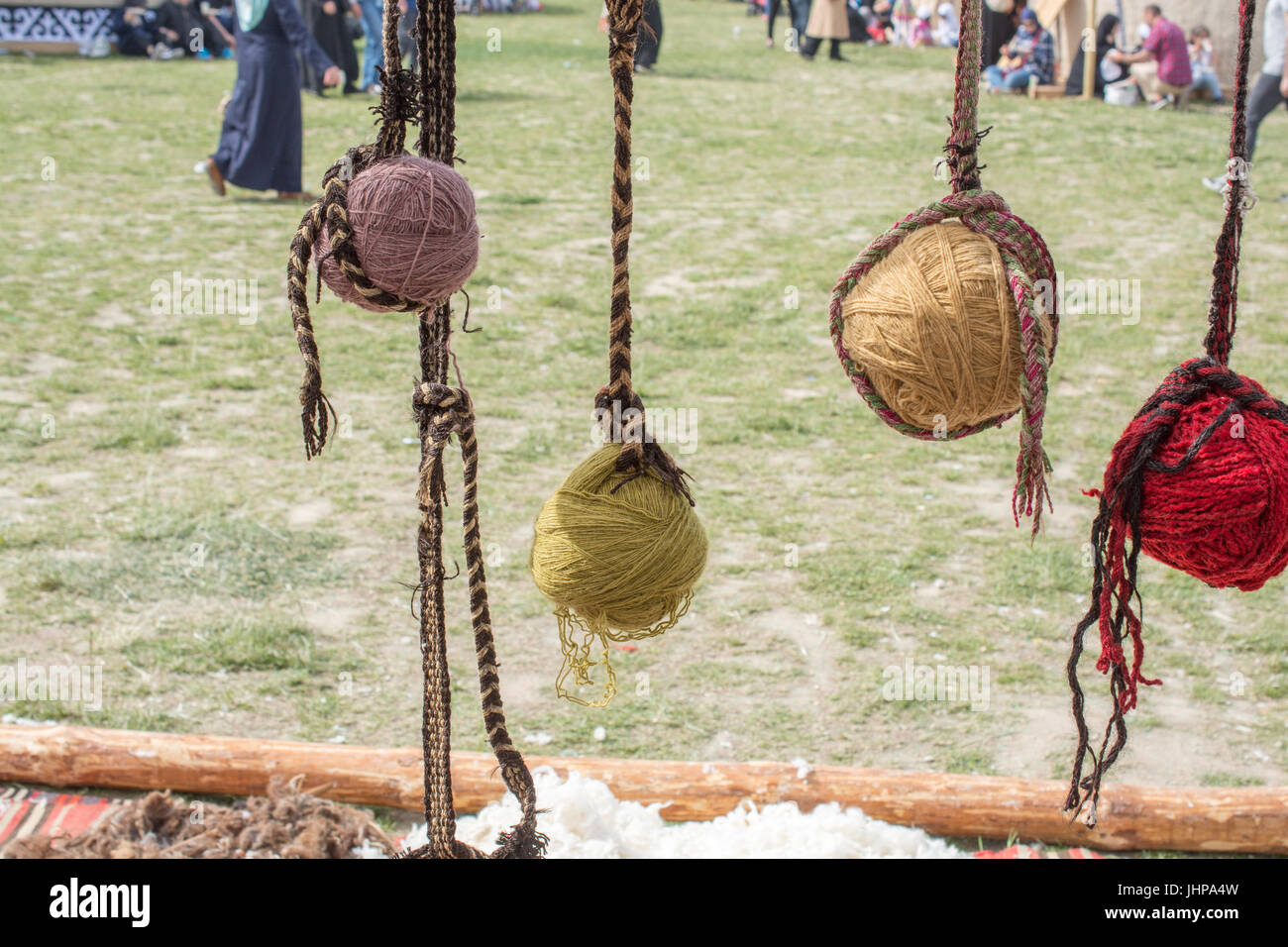 Set or rolls of colotful string Stock Photo - Alamy