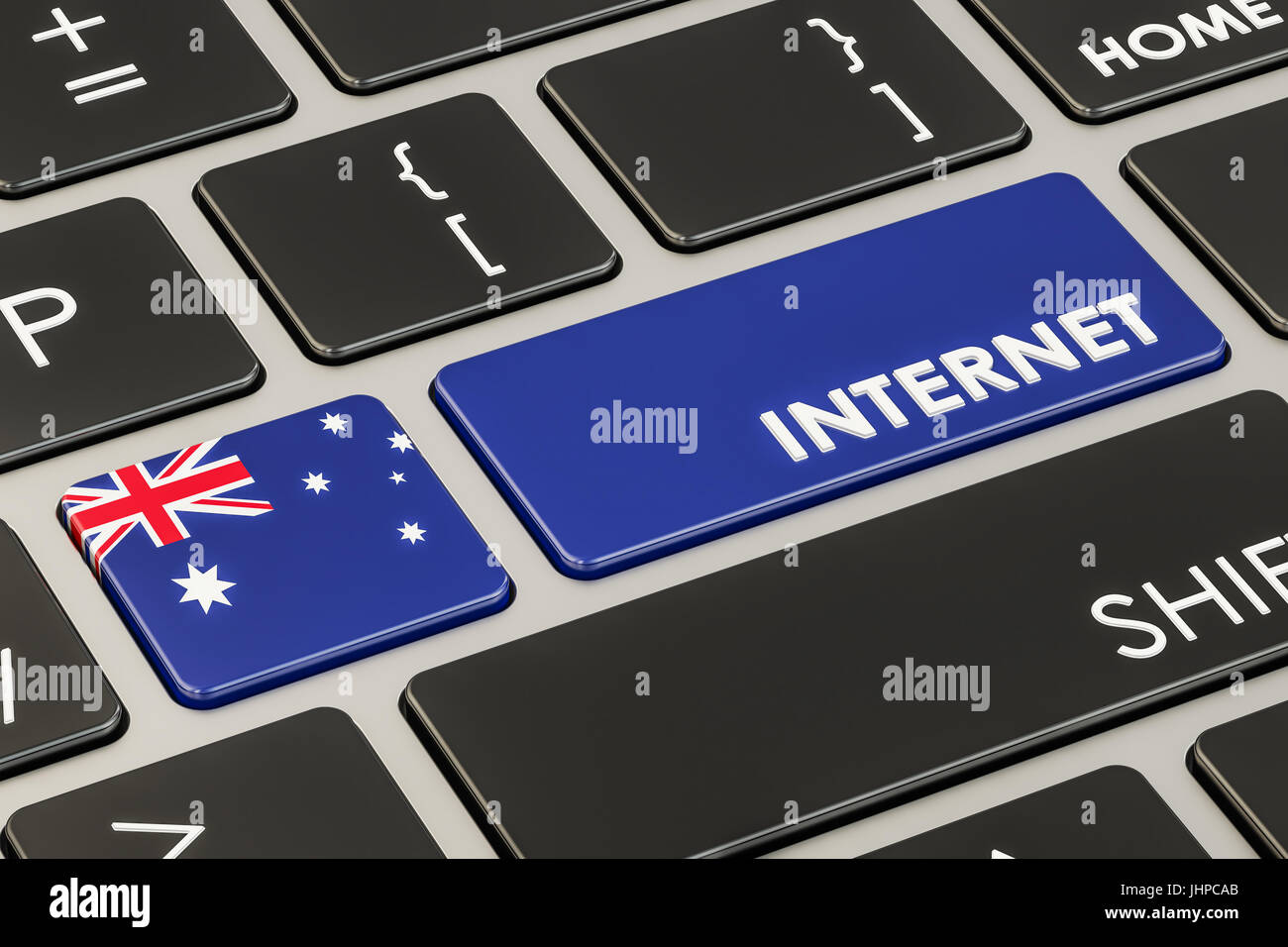 Internet in Australia concept, 3D rendering Stock Photo - Alamy